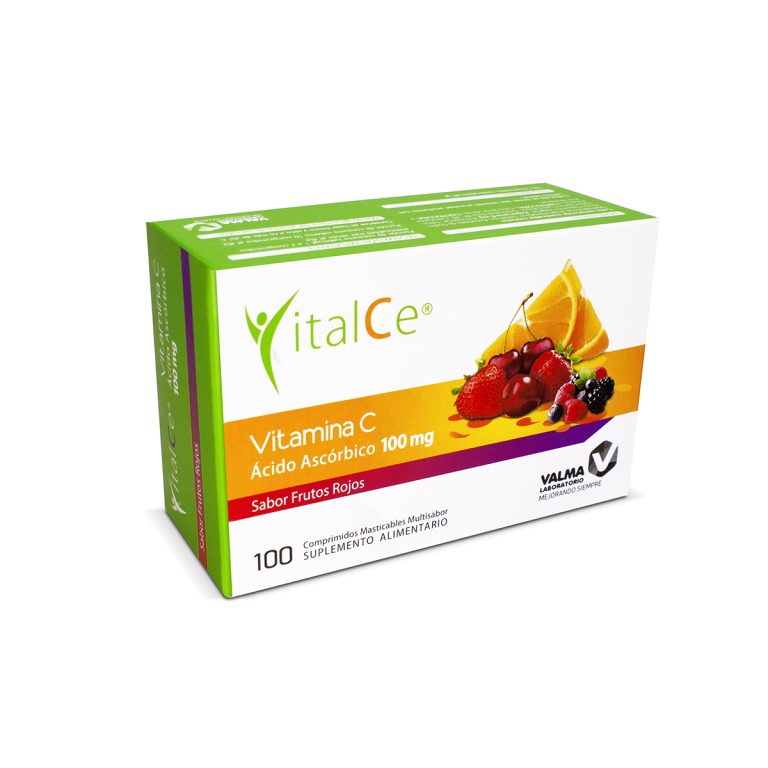 VITAMINA C–ÁCIDO ASCÓRBICO 100 MG (100 COMPRIMIDOS) – Laboratorio Valma
